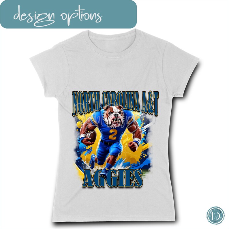 NC A&T Aggie Dawg Mascot: HBCU Digital PNG File - Etsy