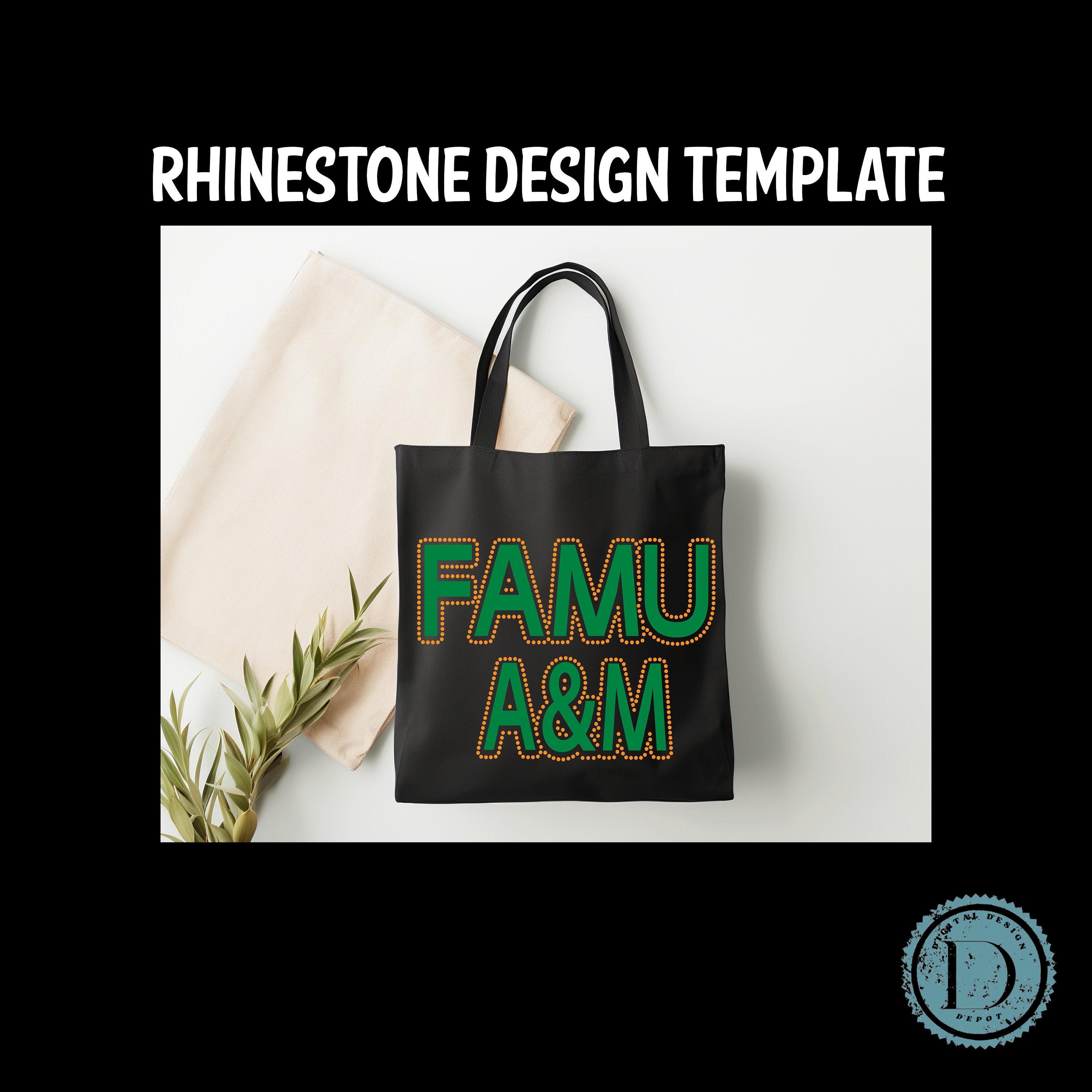 FAMU HBCU Rhinestone Svg Template | Digital Download | DIY Crafting ...