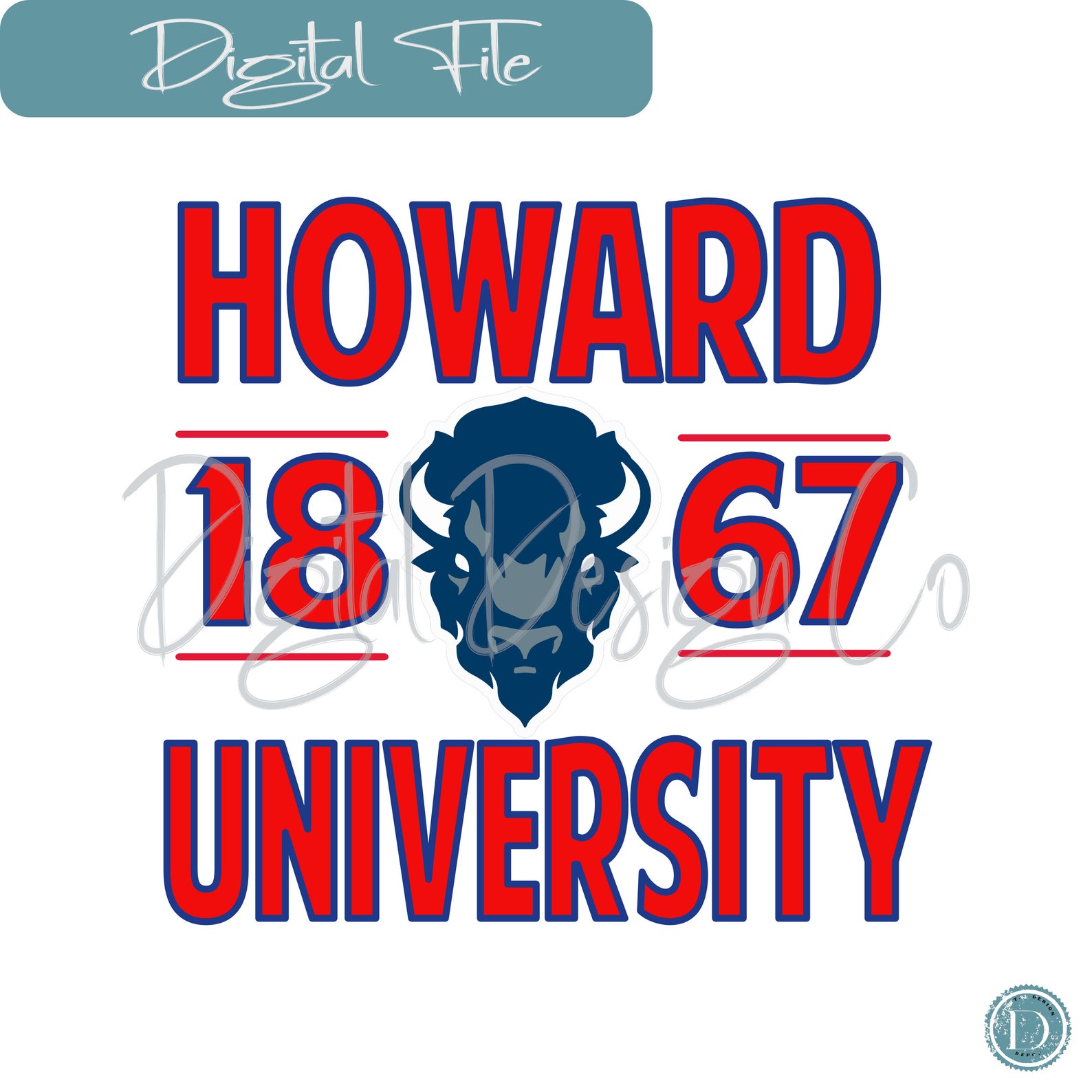 Howard Univeristy SVG File | Howard HBCU Swag | Digital Download for ...