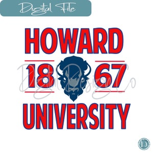Howard Univeristy SVG File | Howard HBCU Swag | Digital Download for ...