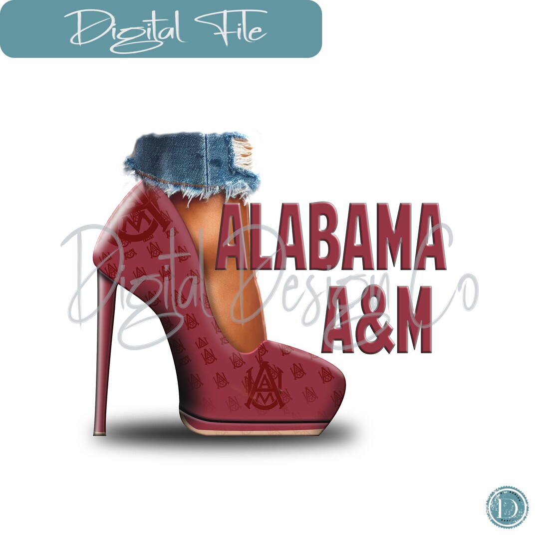 Alabama A&M HBCU Heels PNG: Sassy High Heel Sublimation (digital File ...