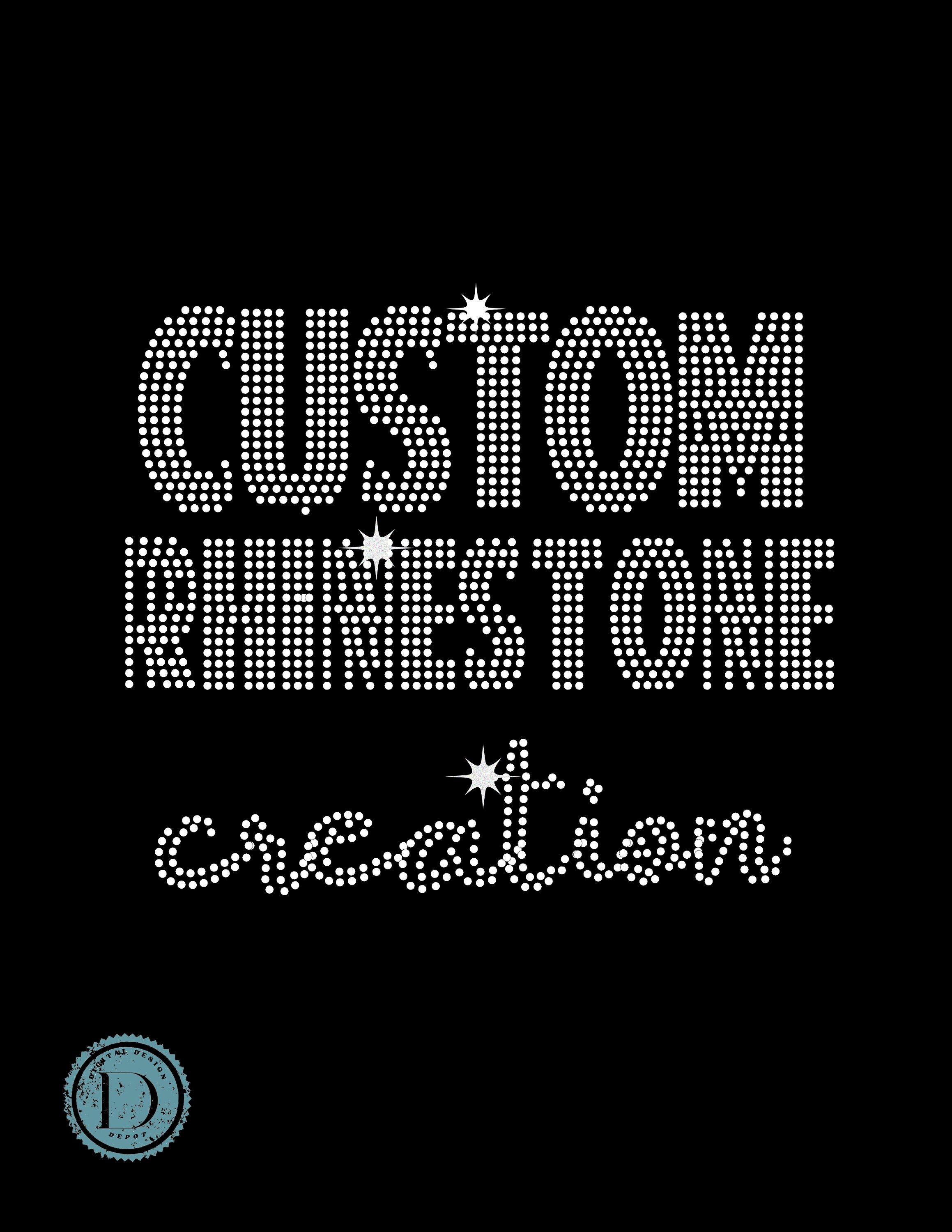 Custom Rhinestone SVG Design | Instat - Etsy