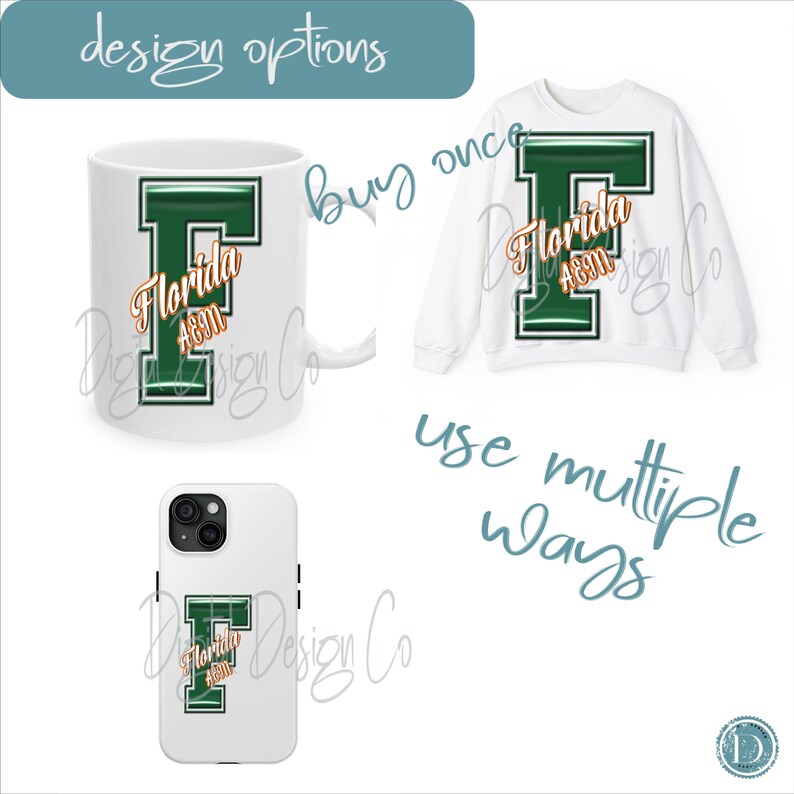 Florida A&M Rattlers Digital Bundle | FAMU PNG Sublimation DTF Files ...
