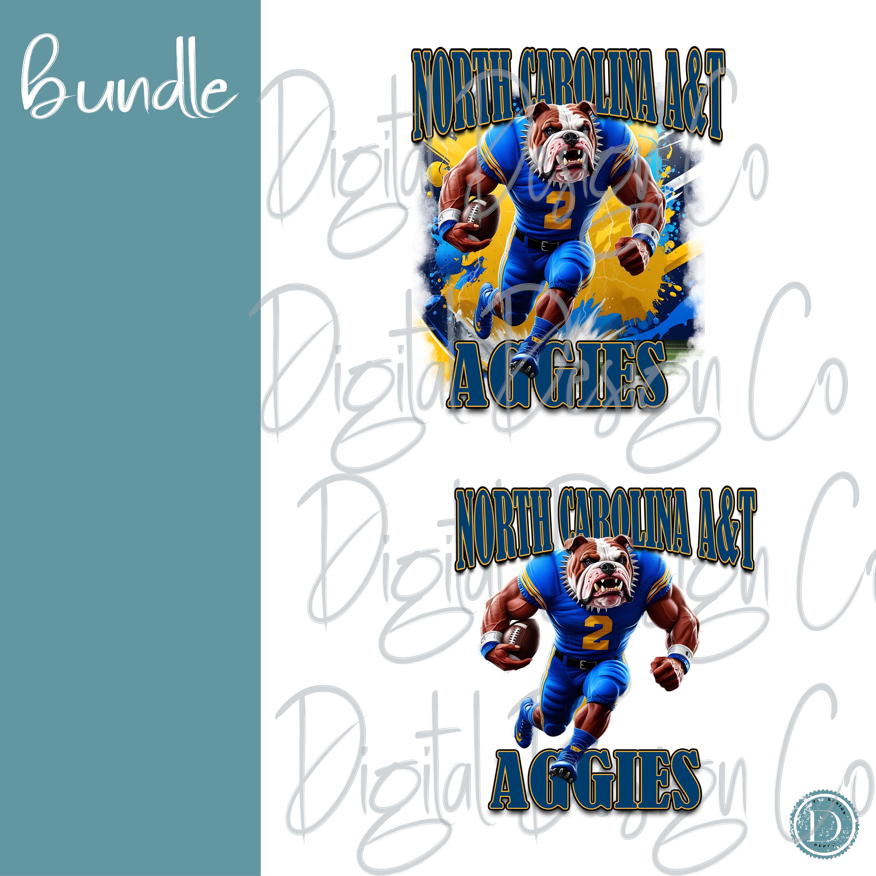 NC A&T Aggie Dawg Mascot: HBCU Digital PNG File - Etsy
