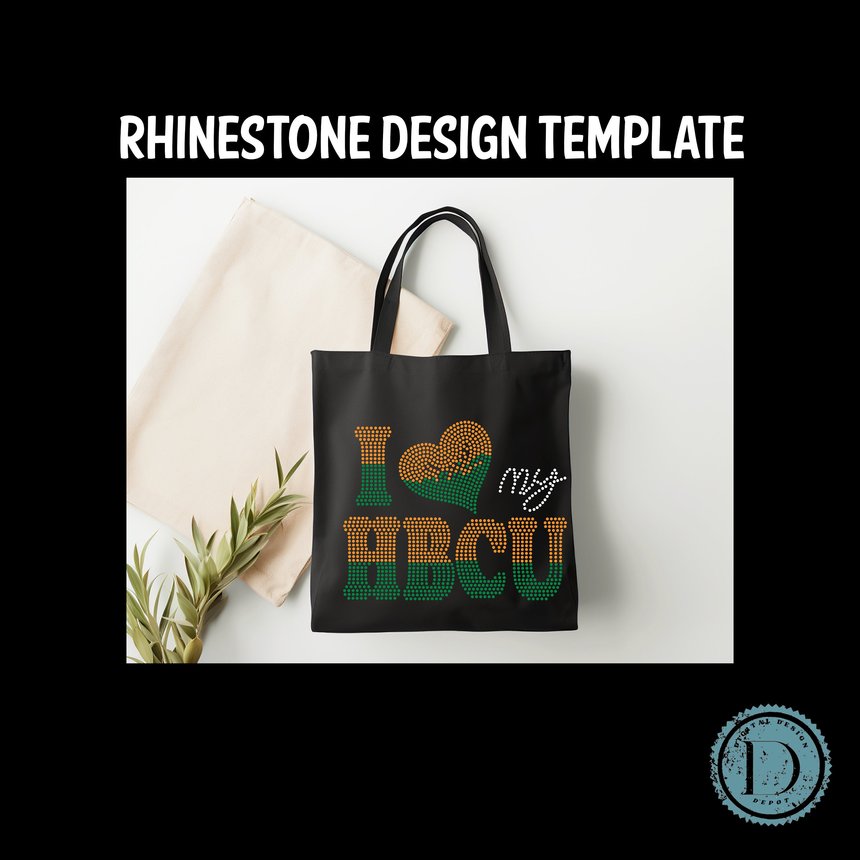 HBCU Rhinestone Template | Digital Download Svg | DIY Crafting File ...