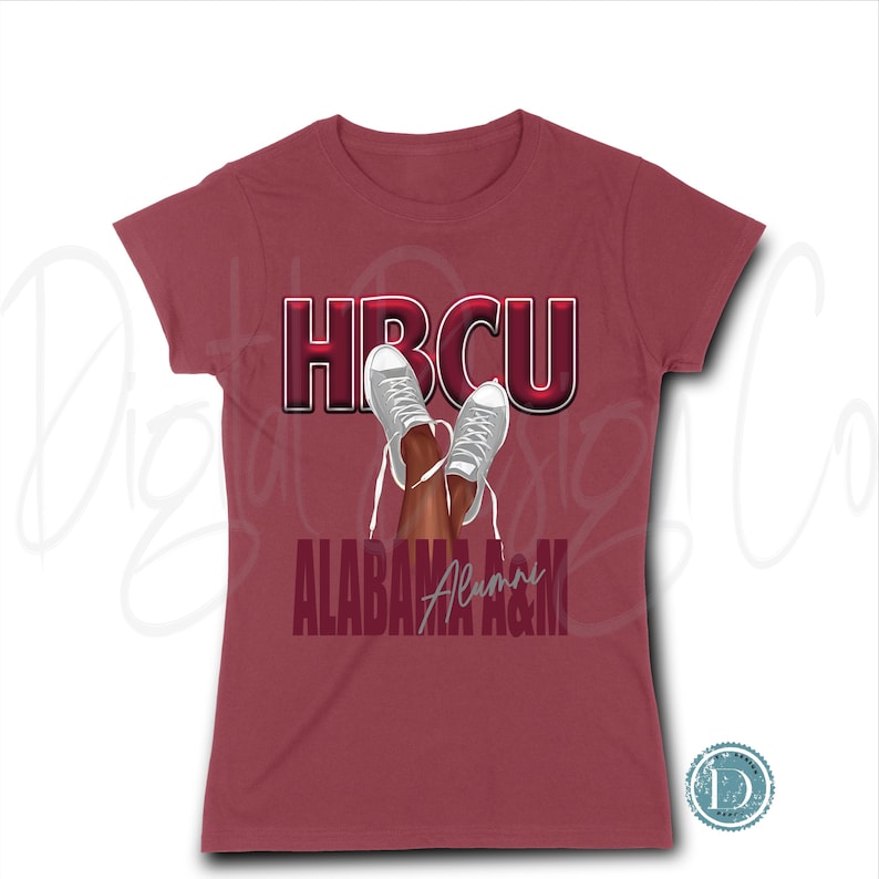 Alabama A&M HBCU Swag PNG: Black Woman Sneakers (digital File) - Etsy