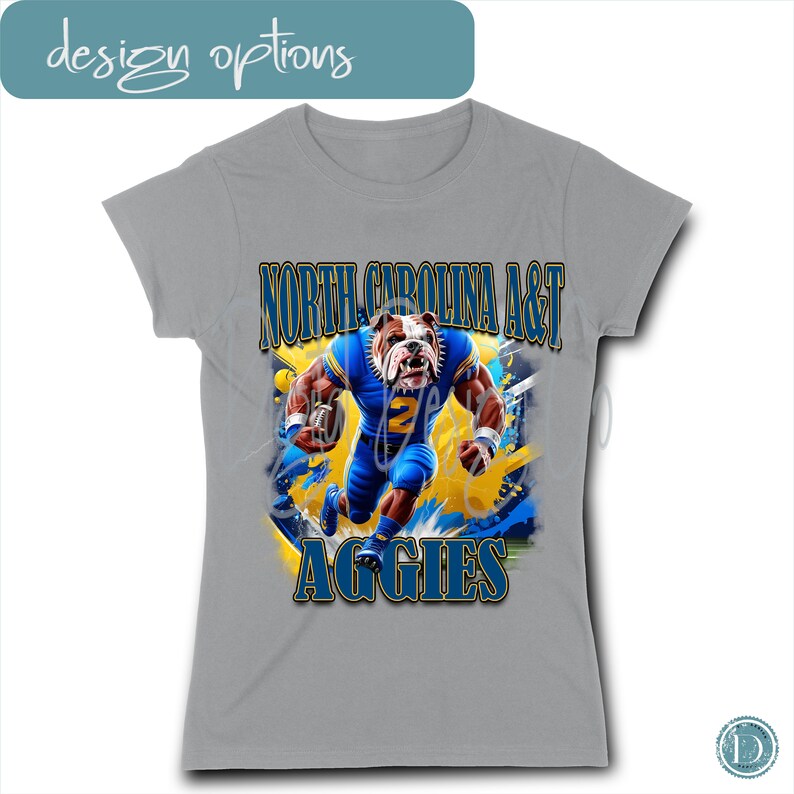 NC A&T Aggie Dawg Mascot: HBCU Digital PNG File - Etsy