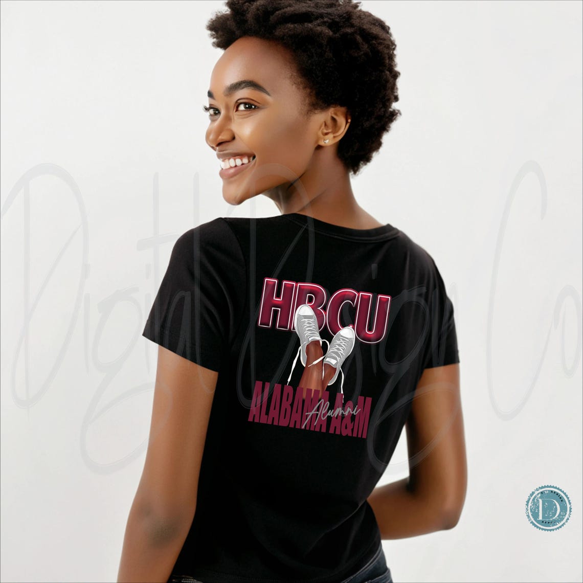 Alabama A&M HBCU Swag PNG: Black Woman Sneakers (digital File) - Etsy