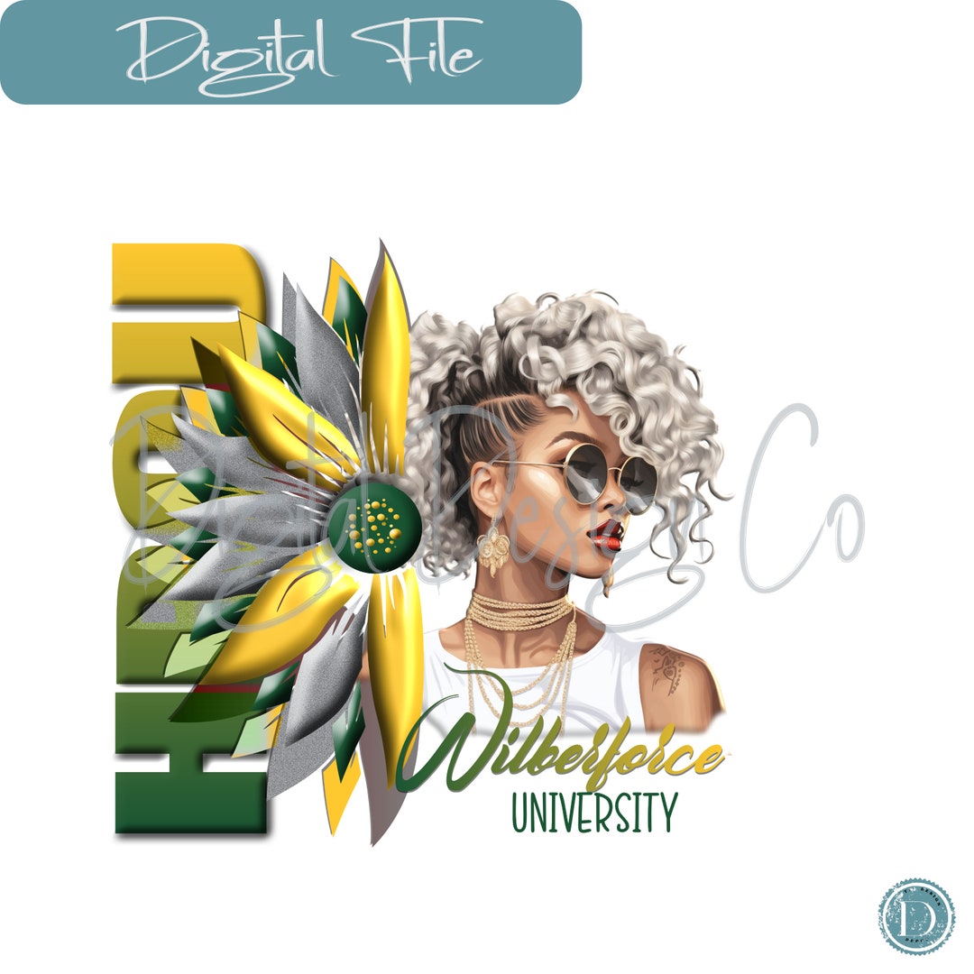 Wilberforce Bundle | HBCU PNG Digital File for Sublimation DTF Printing ...