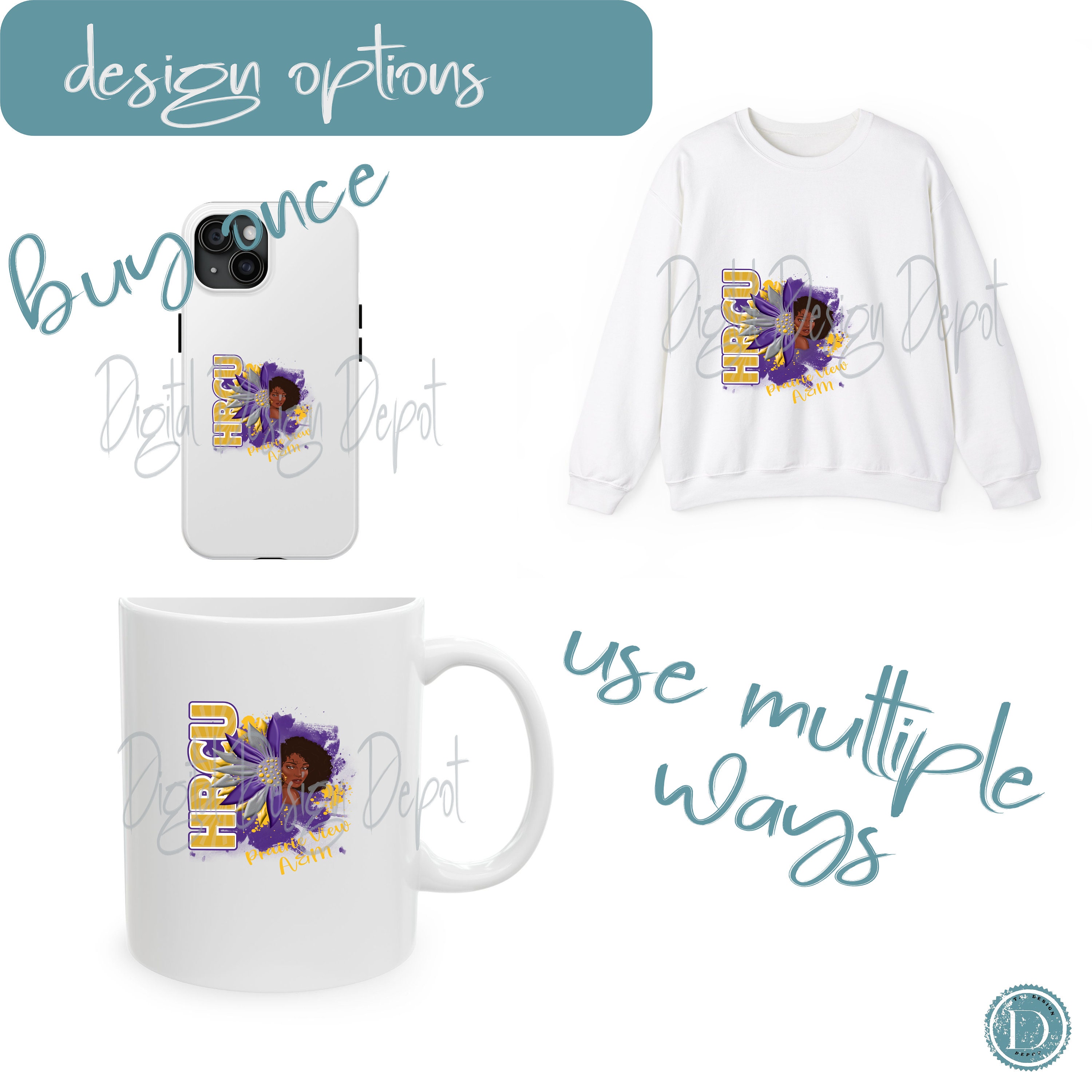 Prairie View A&M University, HBCU Swag, Png, Digital File, Sublimation ...