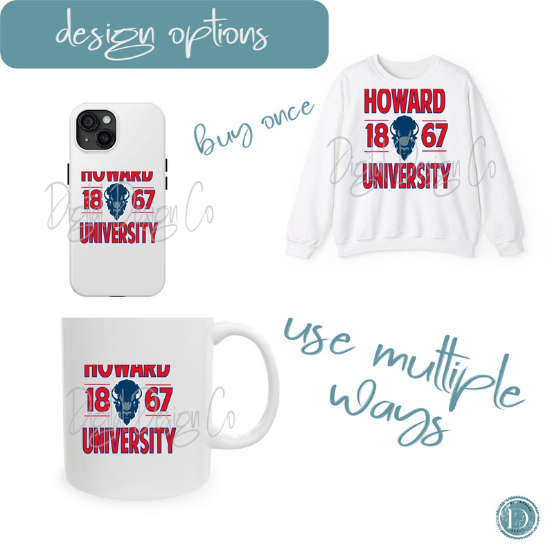 Howard Univeristy SVG File | Howard HBCU Swag | Digital Download for ...