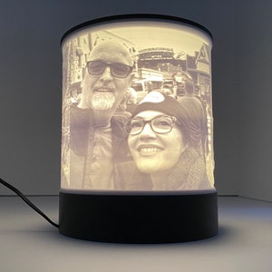 3D Printed Lithophane Cylinder Lamp - Etsy