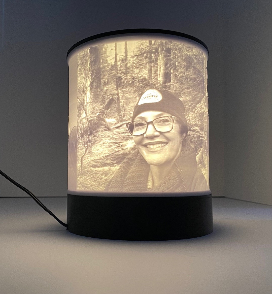 3D Printed Lithophane Cylinder Lamp - Etsy