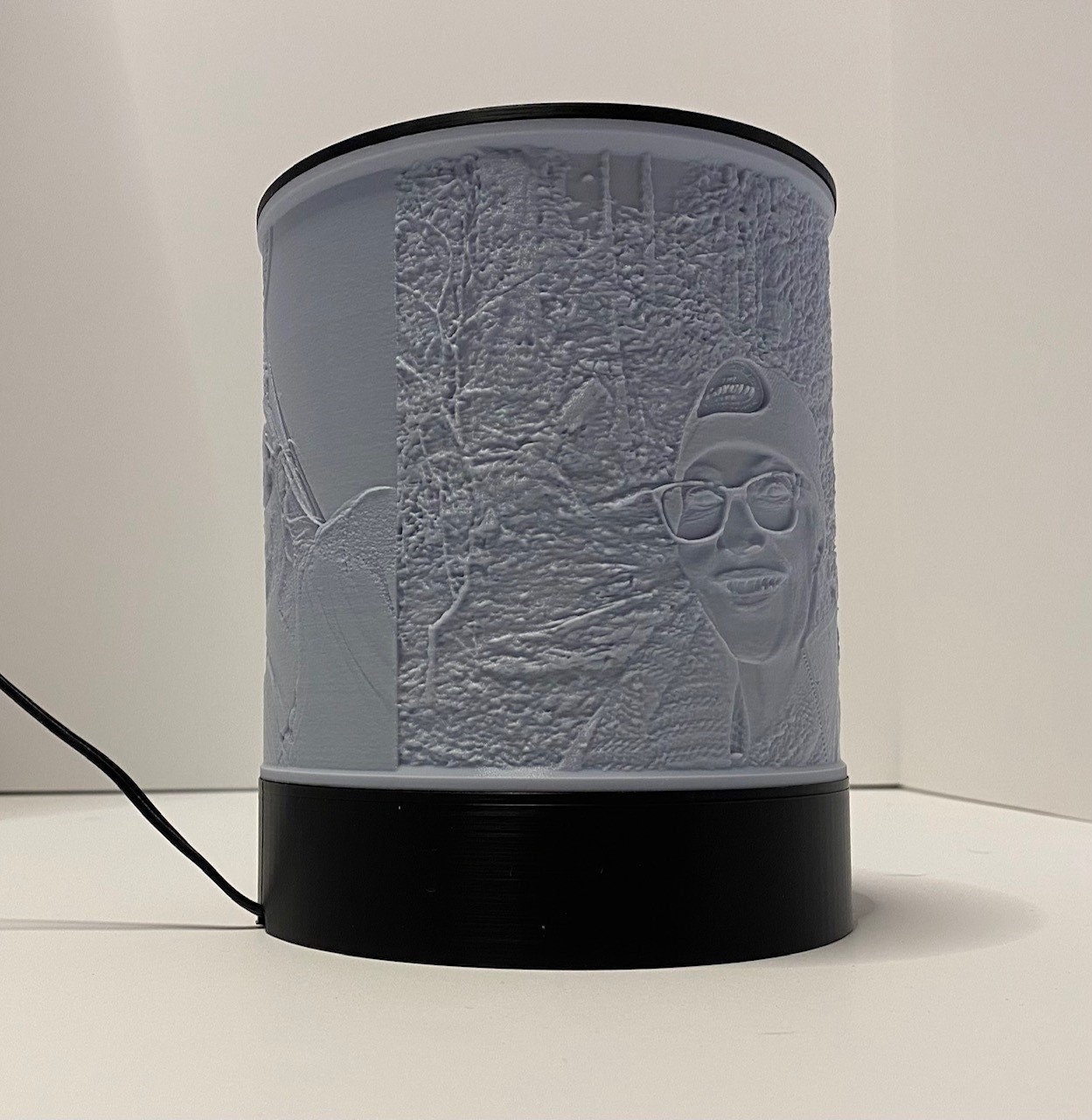 3D Printed Lithophane Cylinder Lamp - Etsy