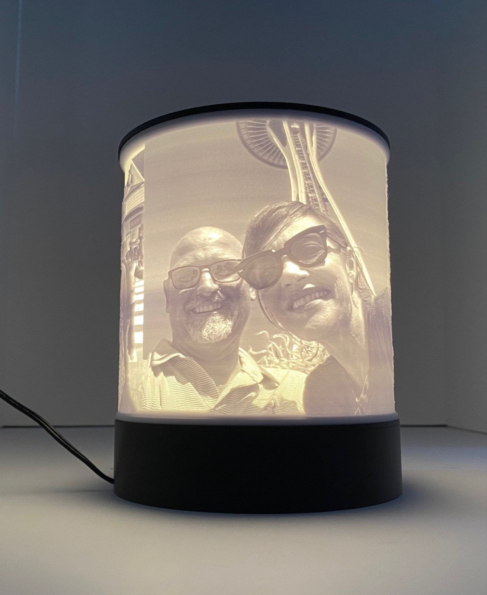3D Printed Lithophane Cylinder Lamp - Etsy