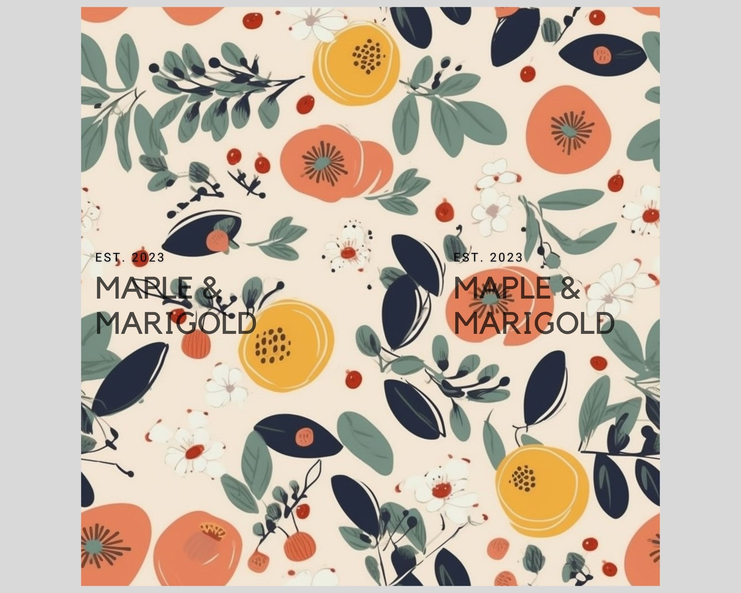 Flower Digital Paper, Printable Paper, Floral Patterns, Cute Design ...