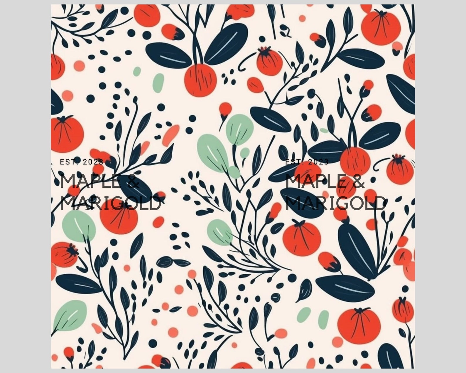 Flower Digital Paper, Printable Paper, Floral Patterns, Cute Design ...