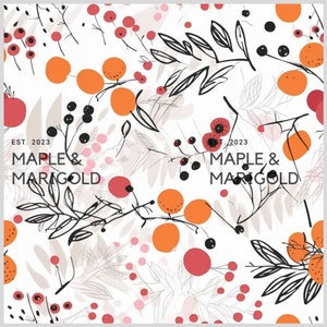 Flower Digital Paper, Printable Paper, Floral Patterns, Cute Design ...