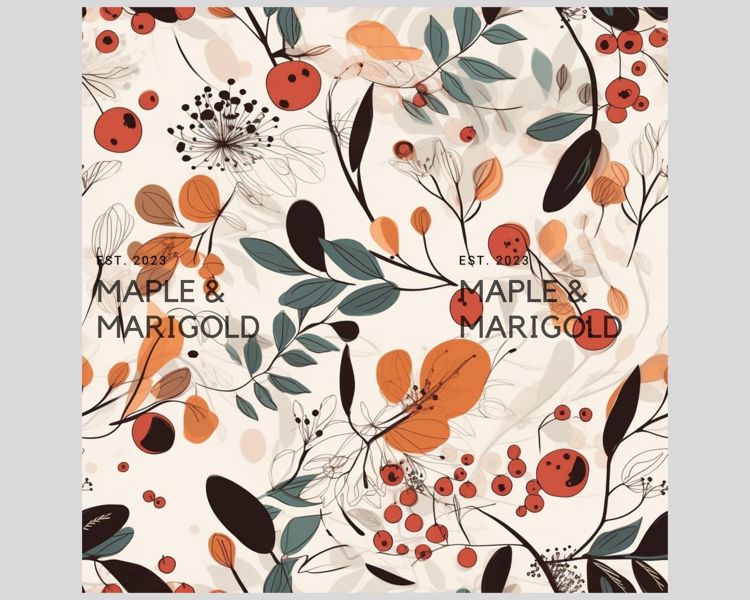 Flower Digital Paper, Printable Paper, Floral Patterns, Cute Design ...