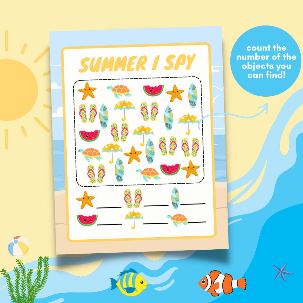 Summer Word Search,maze and I Spy Games,kids Activities, Fun Activity ...