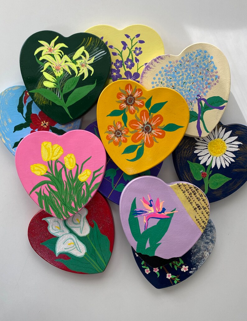 Daisy & Ladybug Plaster Heart - Etsy