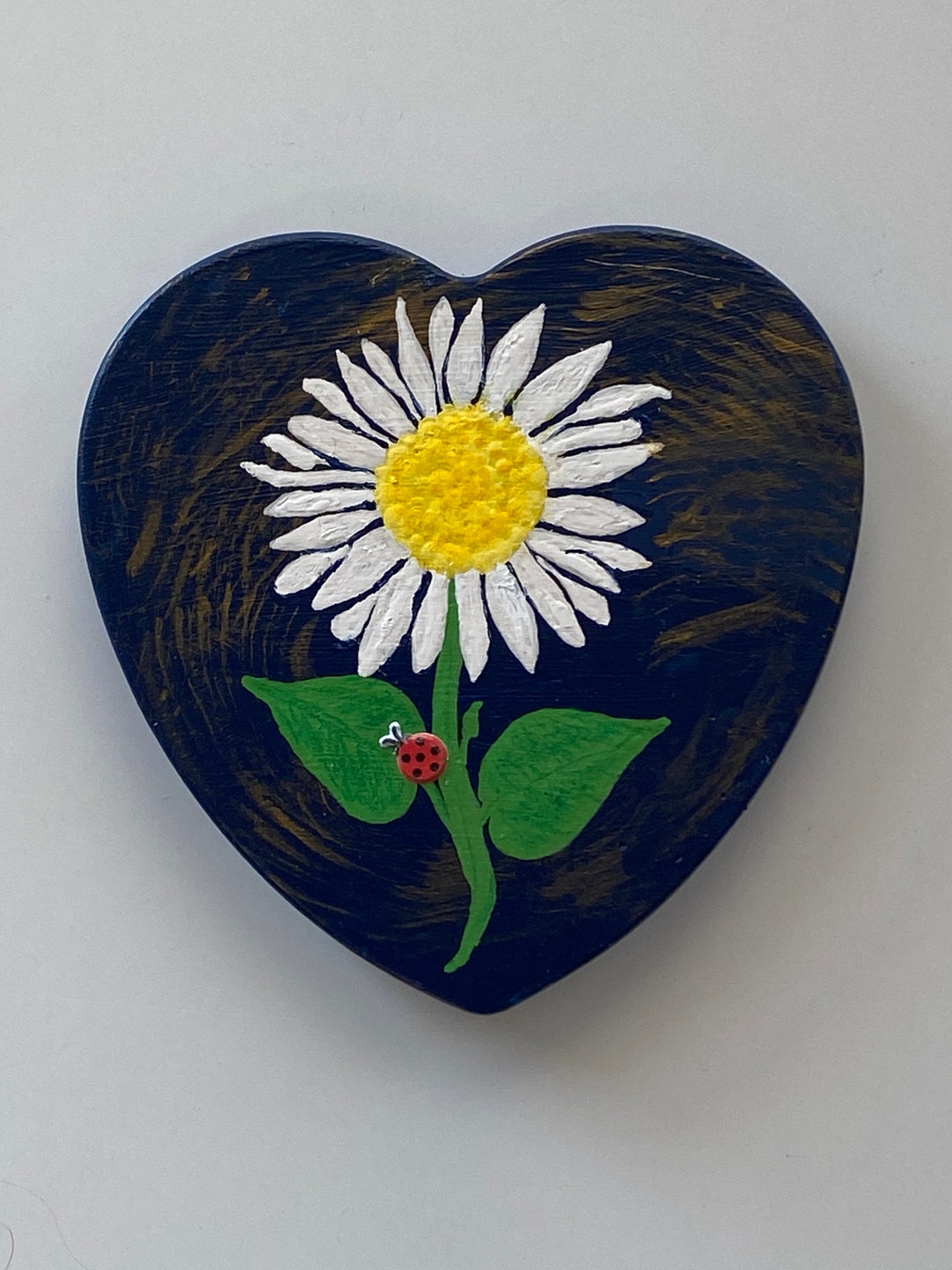 Daisy & Ladybug Plaster Heart - Etsy