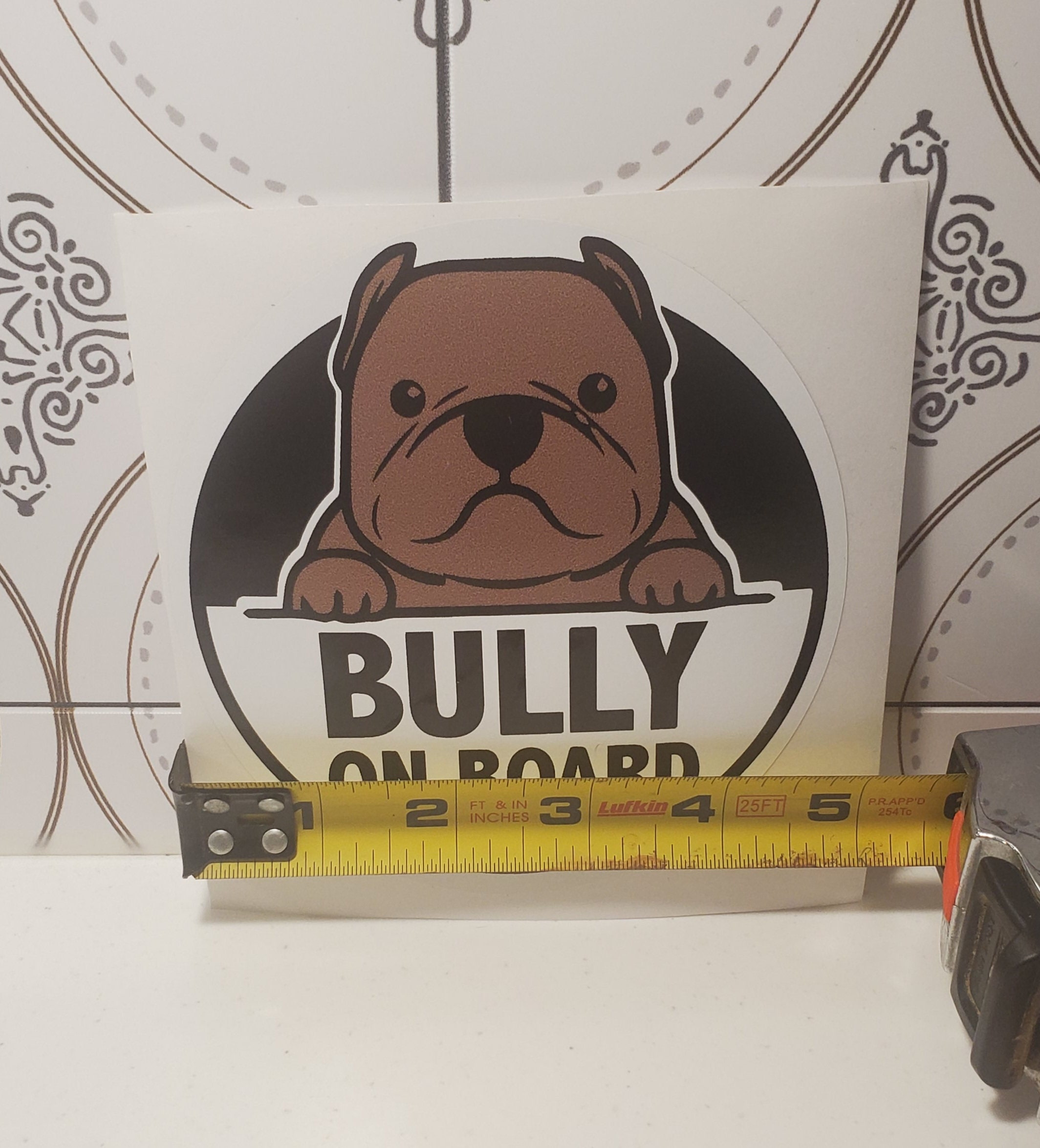 Bully on Board Car Decal, American Bully Owner Gift, Dog Mom Gift ...