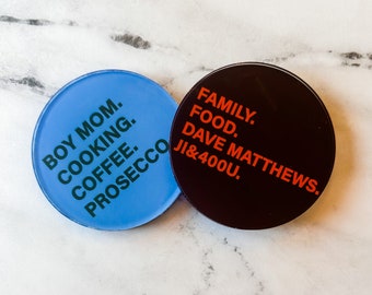 U-shape Acrylic Coaster Holder Display holds 4 Coasters Coffee Table ...