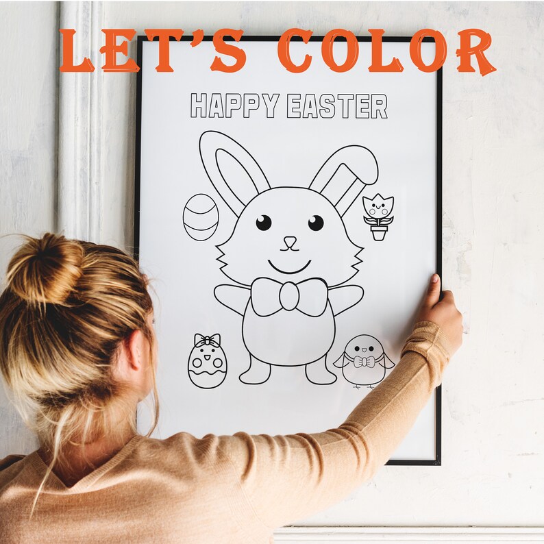 Easter Party Activity for Kids, Creative Expression, Printable Easter ...