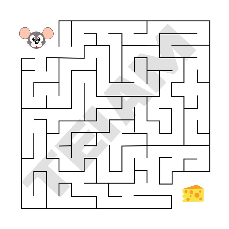 Fun and Challenging Maze for Kids - A4 PDF File for Instant Download ...