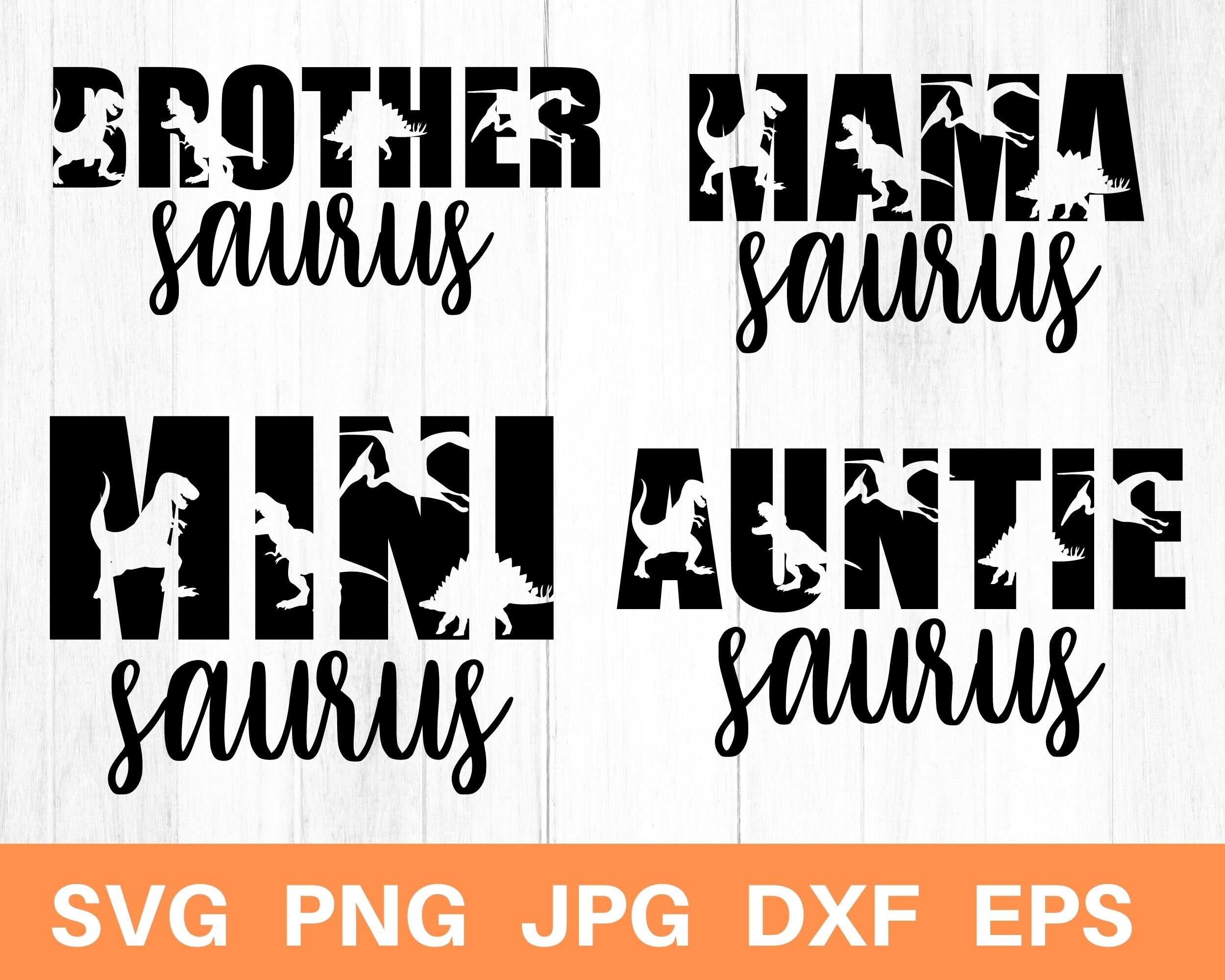 Mama Saurus Svg, Family Saurus Svg, Mom Life Svg, Matching Family Svg ...