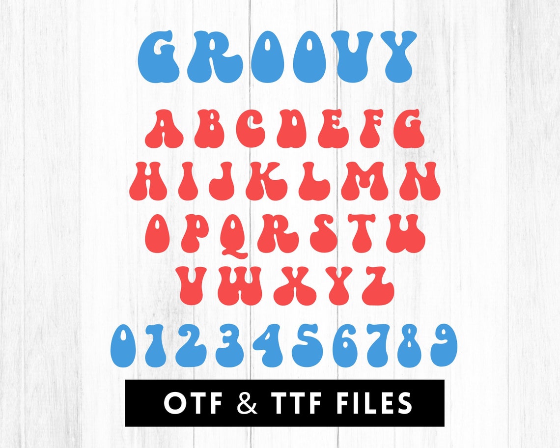 Groovy Font, Groovy Font Svg, Groovy Svg, Groovy Clipart, Halloween ...