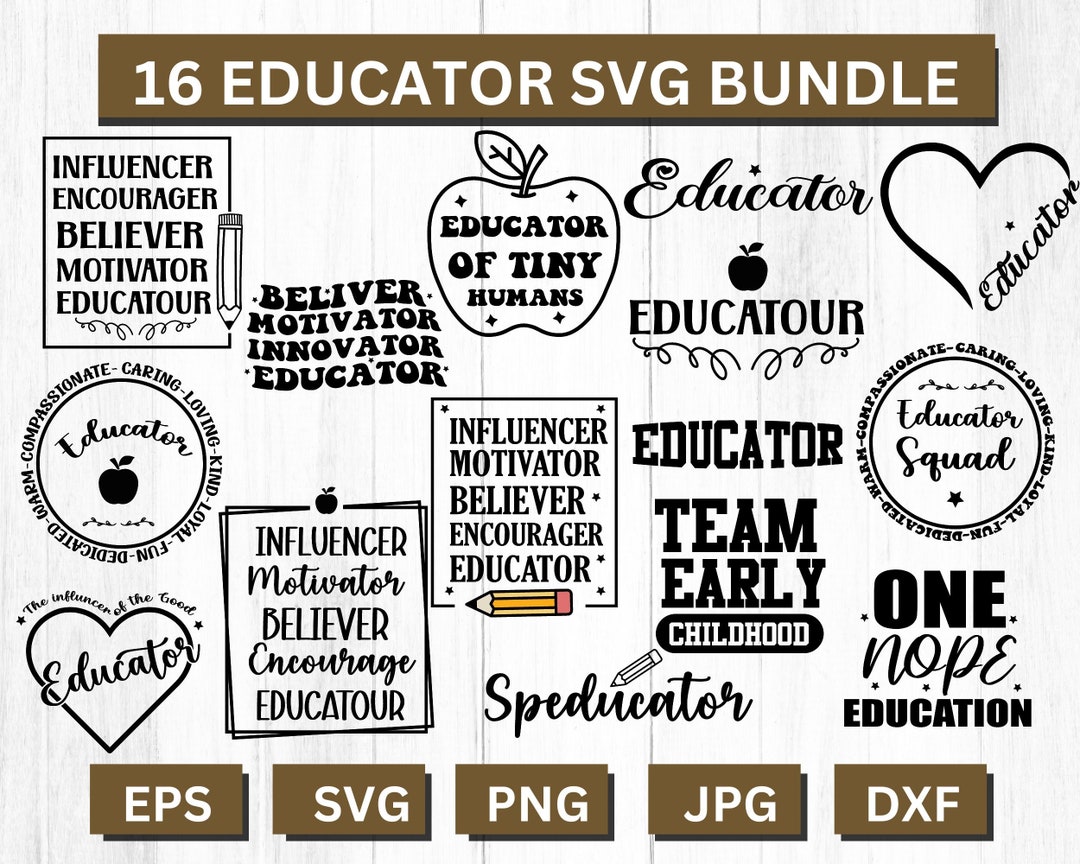 Educator Svg, Teacher Life Svg, Back to School Svg, Teacher Gift Svg ...