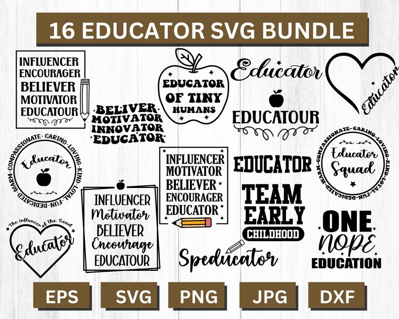 Educator Svg Teacher Life Svg Back to School Svg Teacher - Etsy