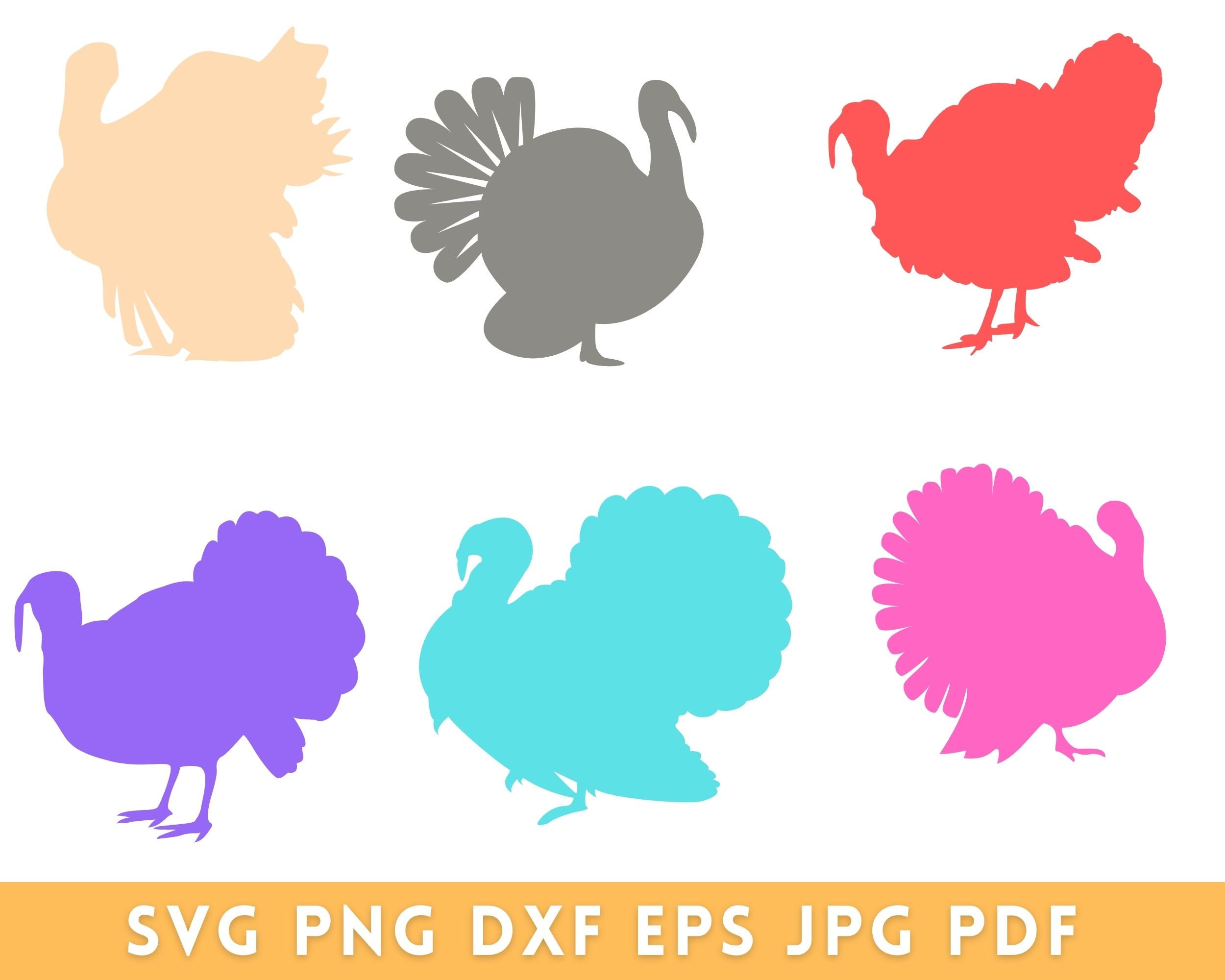 Turkey Svg Turkey Clipart Turkey Png Turkey Cut File - Etsy