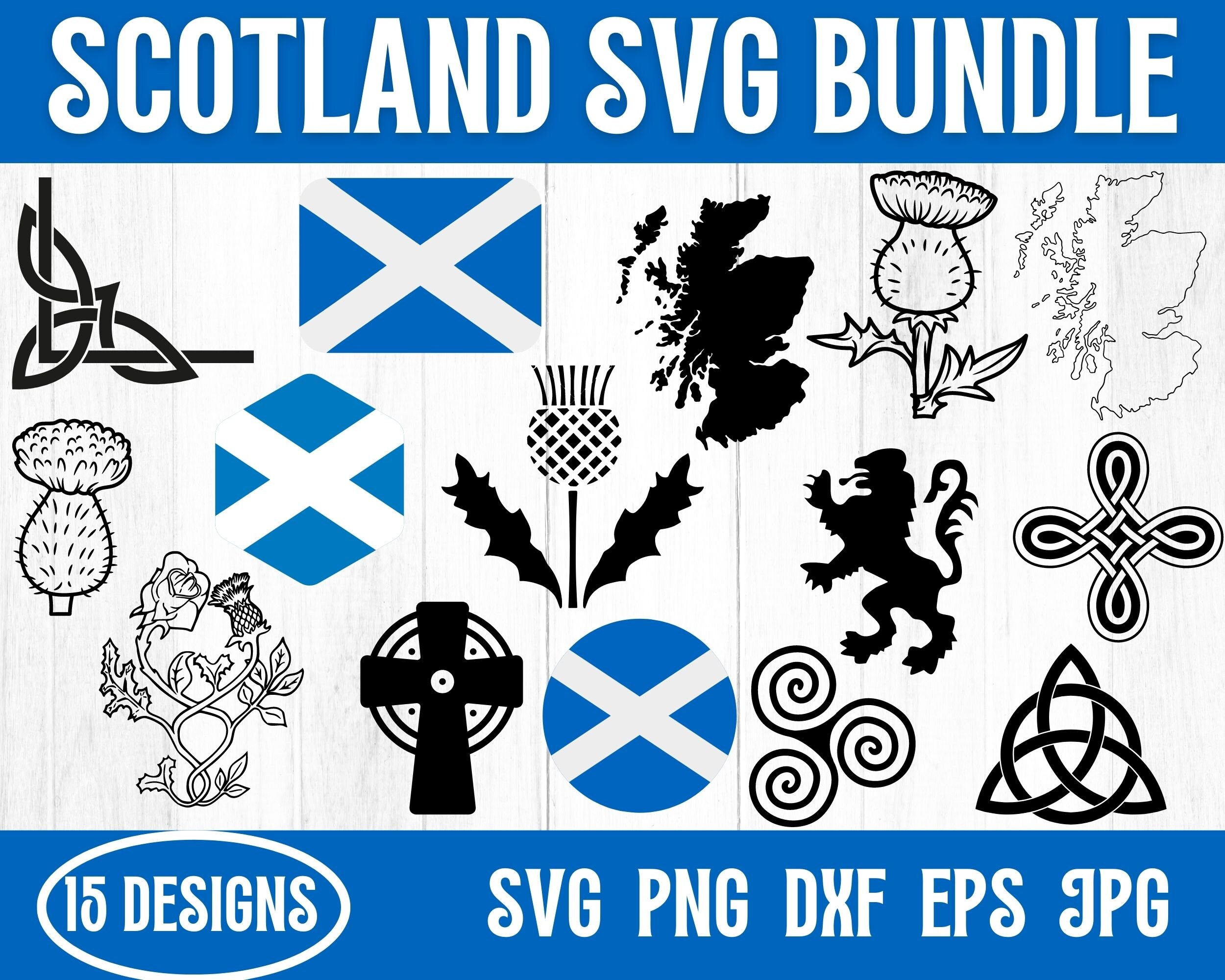 Scotland Svg Scottish Svg Scotland Clipart Scotland Flag - Etsy
