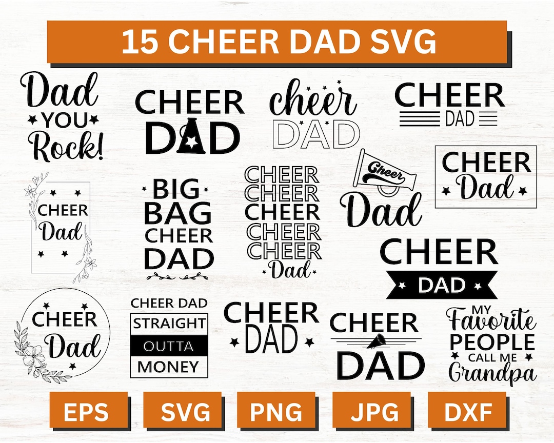 Cheer Dad Svg, Cheer Dad Shirt, Cheer Dad Png, Cheer Dad Clipart, Cheer ...