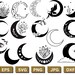 Moon Svg Bundle, Moon Png, Mystic Celestial Svg, Moon Clipart, Night ...