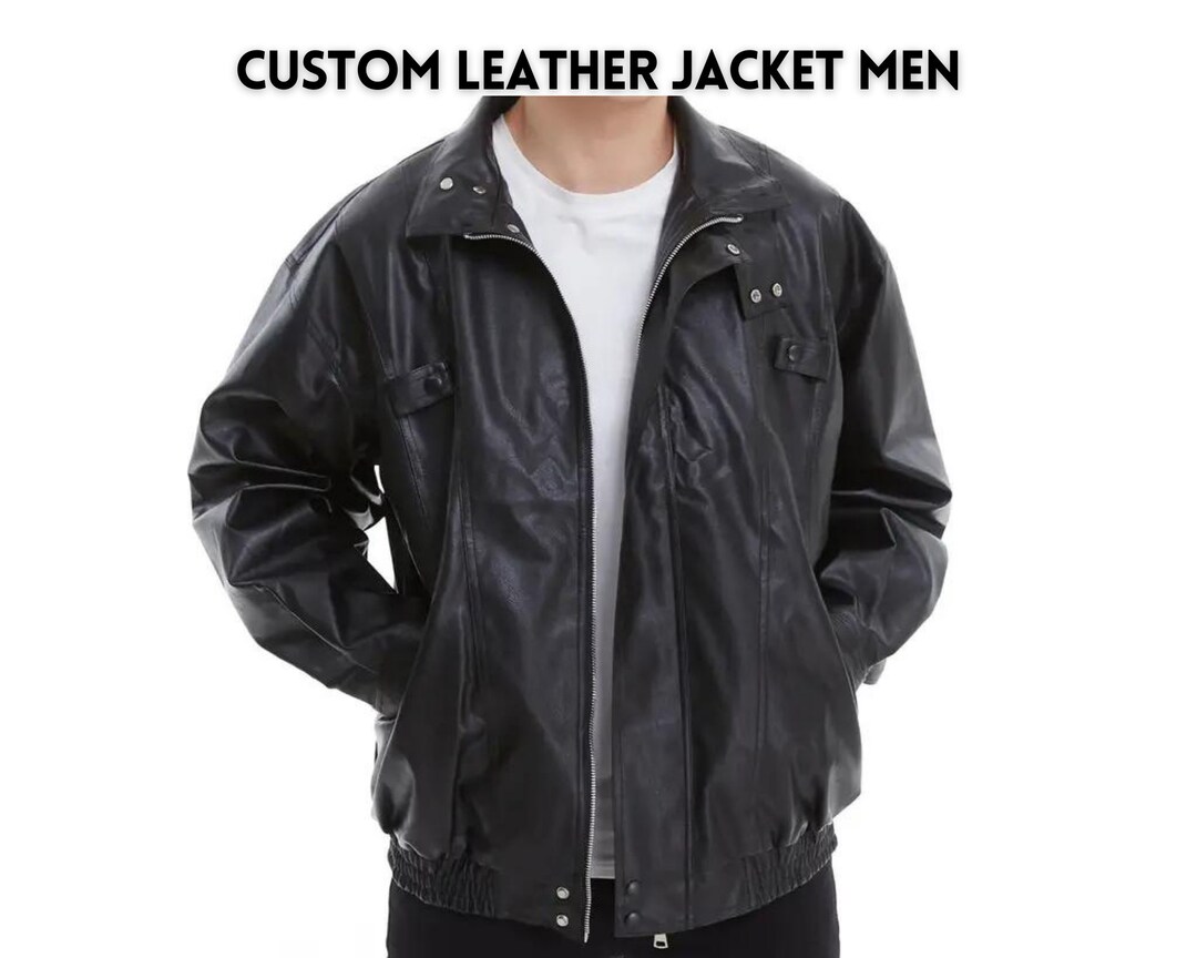 Personalized Mens Leather Jacket, Leather Jacket Men, Leather Jacket ...