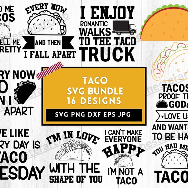 Taco Svg - Etsy