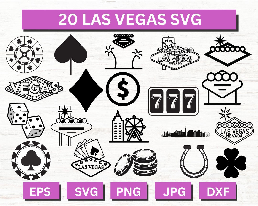 Las Vegas Svg, Las Vegas Png, Casino Svg, Las Vegas Blank Sign, Love ...