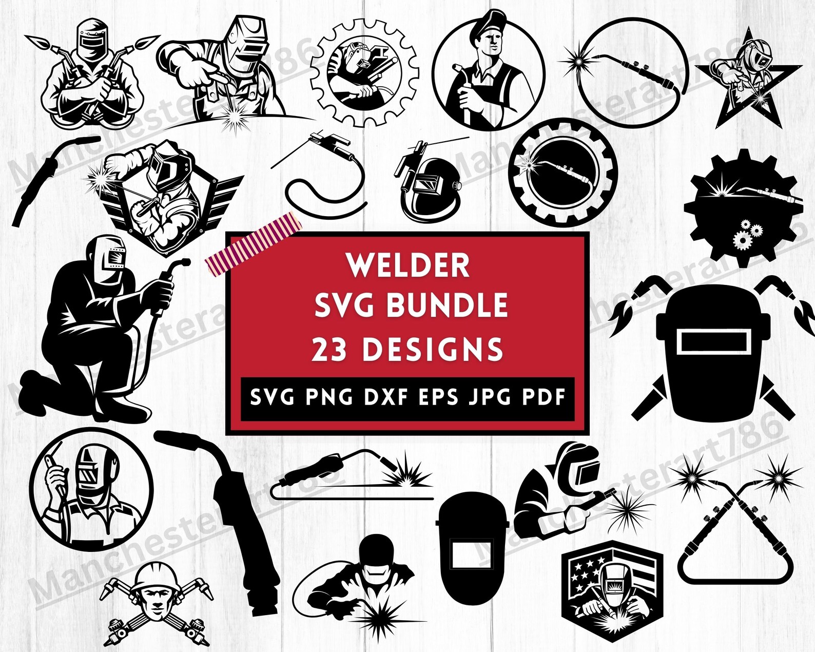 Welder Svg Bundle, Welder Clipart, Welder Vector, Welding Svg, Welder ...