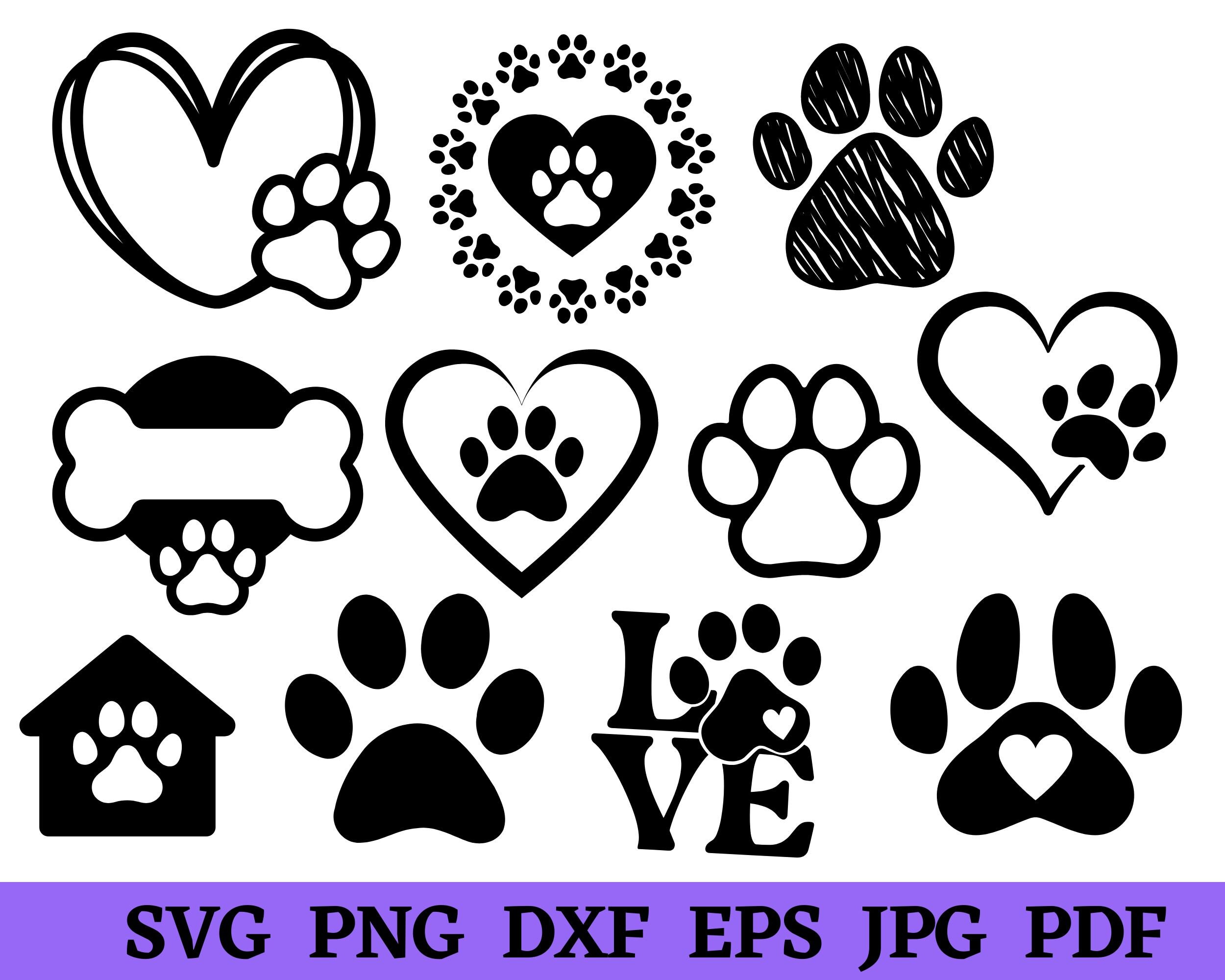 Paw Print Svg Animal Paw Svg Paw Prints Svg Pet Memorial - Etsy Canada