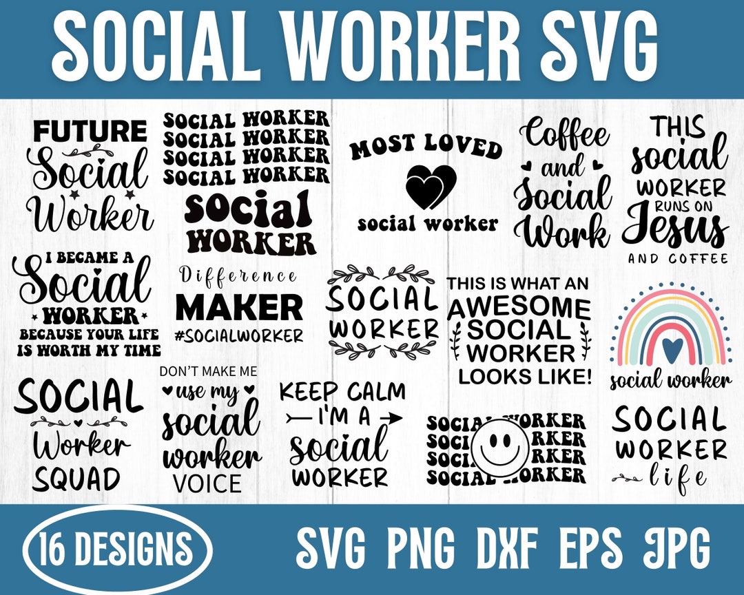 Social Worker Svg, Social Work Svg, Social Worker Gift, Social Worker ...