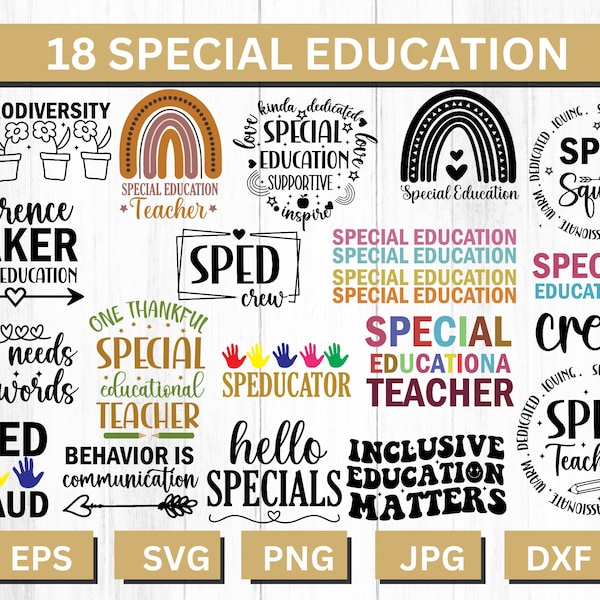 Special Education Teacher Svg - Etsy