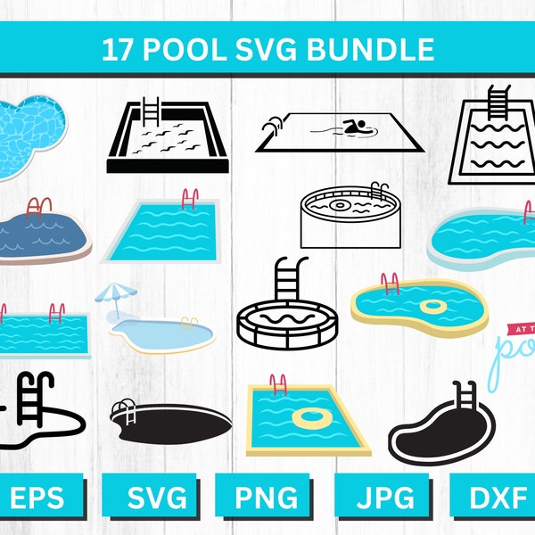 Pool Svg - Etsy