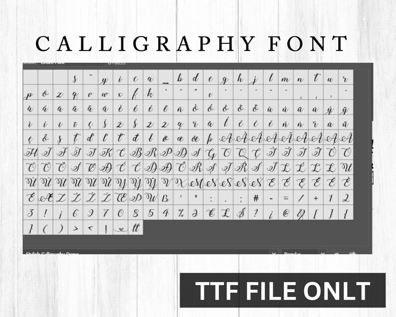 Calligraphy Font, Script Font, Calligraphy Png, Handwritten Font ...