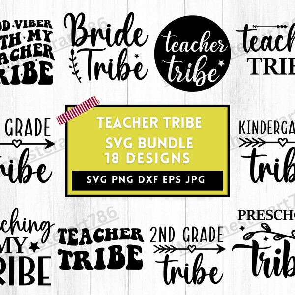 Teacher Tribe Svg - Etsy