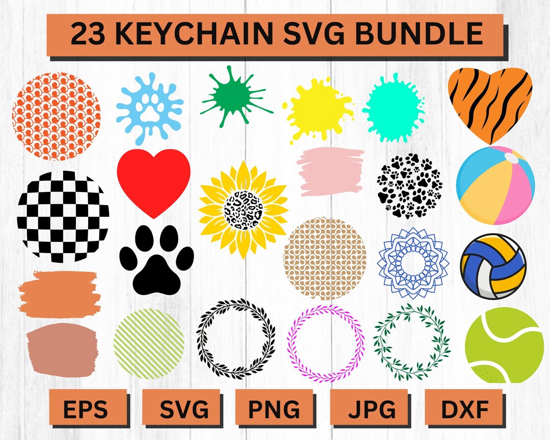 Key Chain Svg, Keychain Svg, Key Ring Svg, Acrylic Keychain Svg ...