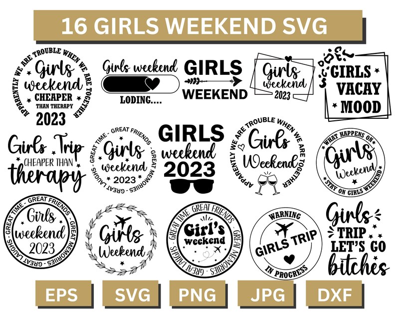 Girls Weekend Svg, Best Friends Svg, Girls Trip Svg, Vacation Svg ...